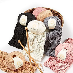 Gisimo 100% Inner Mongolian Cashmere Yarn Luxurious Hand Knitting Yarn Home Necessity for DIY Crafts
