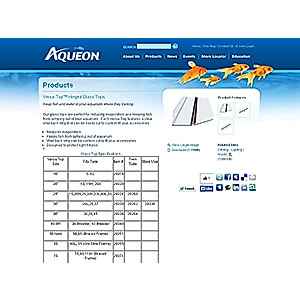 All Glass Aquarium AAG29016 Versa Top, 16-Inch