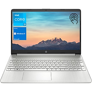 HP Notebook Laptop, 15.6" HD Touchscreen, Intel Core i3-1115G4 Processor, 20GB RAM, 512GB PCIe SSD, Webcam, Type-C, HDMI, SD Card Reader, Wi-Fi, Windows 11 Home, Silver