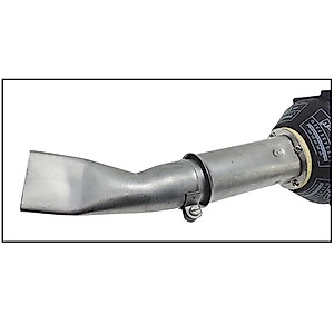 Beyondlife 20mm 40mm Wide Mouth Tubular Flat Welding Nozzle Replacement Hot Air Gun Stainless Steel Welding Nozzles Accessory Heat Gun Tips for Vinyl PVC Plastic Welder Heating Gun, Heat Resisting