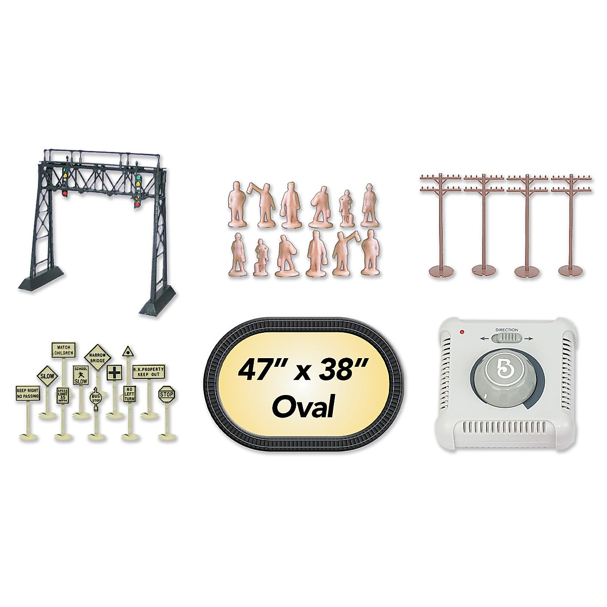 Bachmann Trains - Rail Chief Ready To Run 130 Piece Electric Train Set - HO Scale