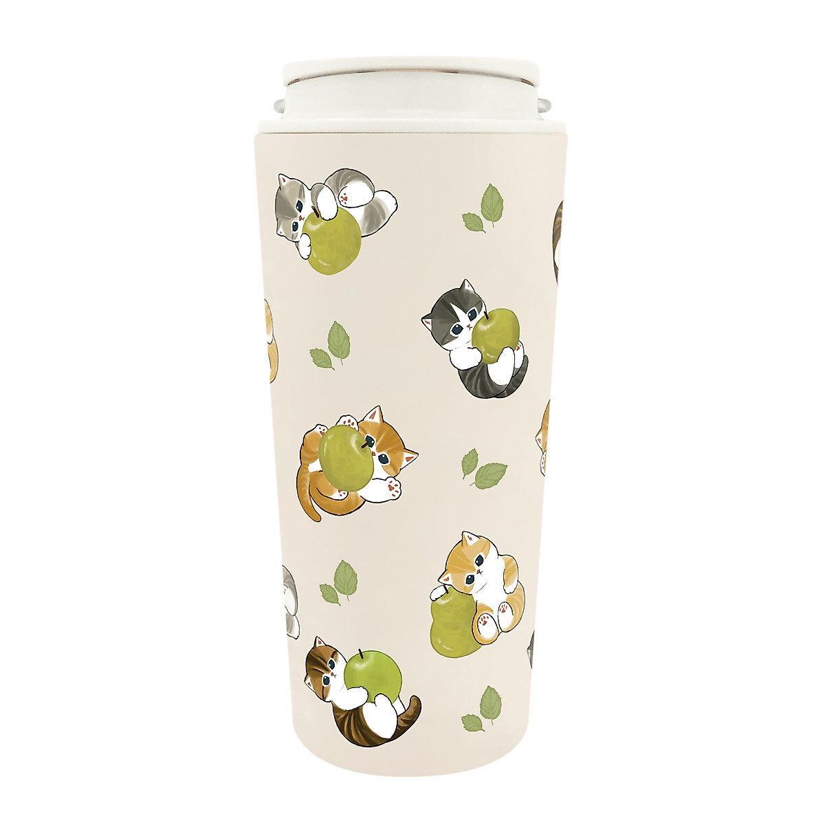 mofusand Vacuum Double Layer Carry Tumbler, 15.2 fl oz (430 ml), Fruit Nyan, Handle Included, Mug, Hot and Cold Insulated, Cute, Cat 53-2186