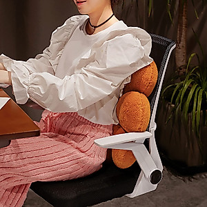 Imitation Rabbit Fur Petal Cushion Office Chair Cushion Bedroom Bay Window Cushion Sofa Cushion.Vikcewn. (15 inches (About 38CM), Pink)