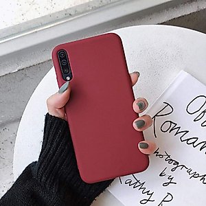 KABIOU Phone Case for Samsung Galaxy a50 a70 a71 a51 a40 s8 s10e s9 Plus a10 a30 a20 m10 Note 9 10 8 a7 a8 2018 s7 Edge Cover,Wine red,for S8