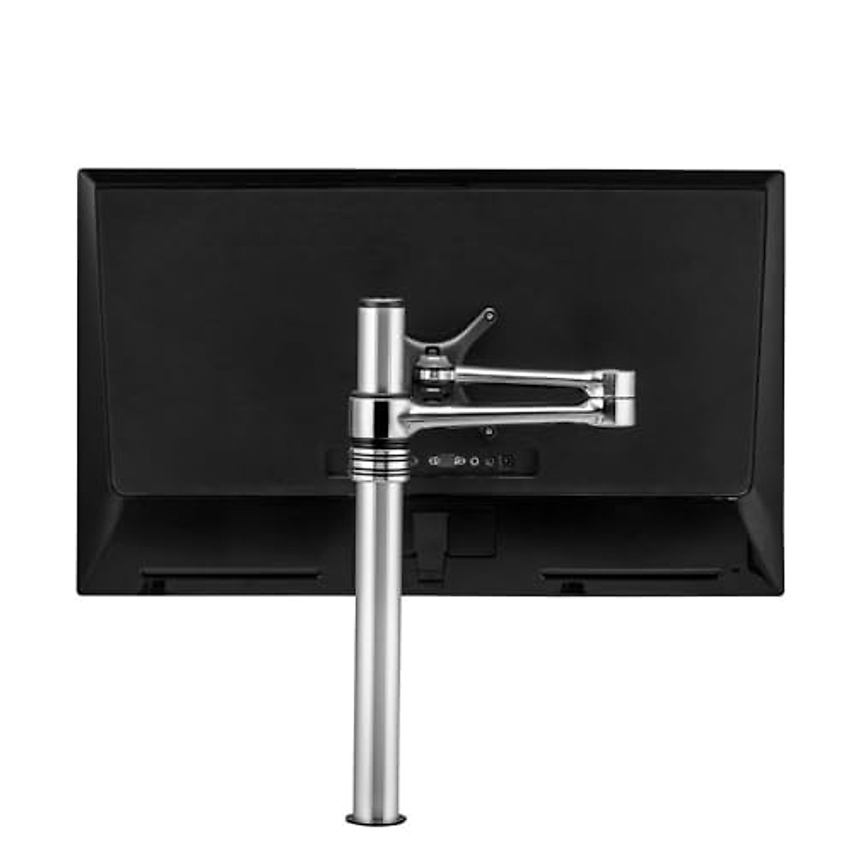 Atdec Ergonomic and Space-Saving Desk Monitor Mount, Adjustable Arm, Upgradeable, Adjustable, Clamp or Bolt Through, VESA, Silver Aluminum (AF-at)