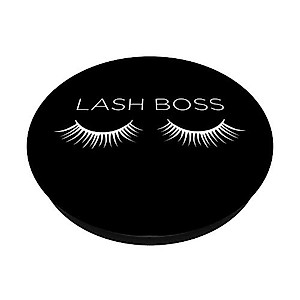 Lash Boss Extentionist Eyelash Artist PopSockets PopGrip: Swappable Grip for Phones & Tablets