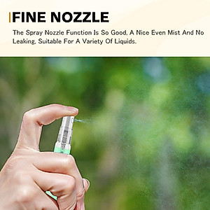 Csdtylh Mini Spray Bottle 5ml, Refillable Glass Spray Bottle, Glass Bottle Atomizer, Perfume Mouthwash Atomizer for Cleaning 5ml Refillable Container for Travel, Essential Oils, Perfume 60 Pcs, 5ml