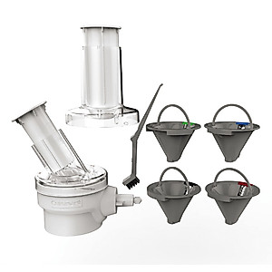 Cuisinart SM-50BK 5.5 Quart Stand Mixer, Manual, Onyx Black & SPI-50 Spiralizer, White