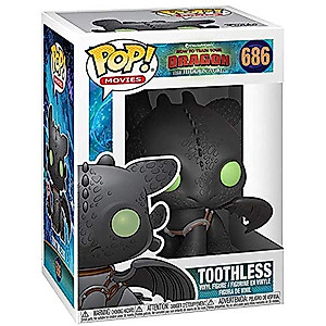 POP Funko How to Train Your Dragon 3: The Hidden World - Toothless Vinyl Figure (Includes Compatible Box Protector Case)