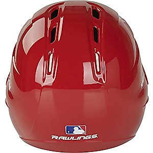 Rawlings | R16 VELO Baseball Batting Helmet | Senior (6 7/8" - 7 5/8") | Scarlet