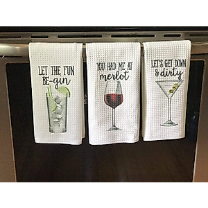 Funny Alcohol Kitchen Towel Gift Beer Lover Whiskey Shot