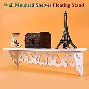 AYNEFY Hanging Wall Shelves Decoration, Shelf Display Floating Nesting Wall Decorative Mount Ledge Storage for Bedrooms, Living Room, Bathroom, Kitchen