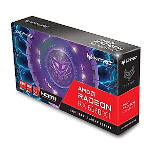 Sapphire 11319-01-20G Nitro+ AMD Radeon RX 6650 XT Gaming Graphics Card with 8GB GDDR6, AMD RDNA 2