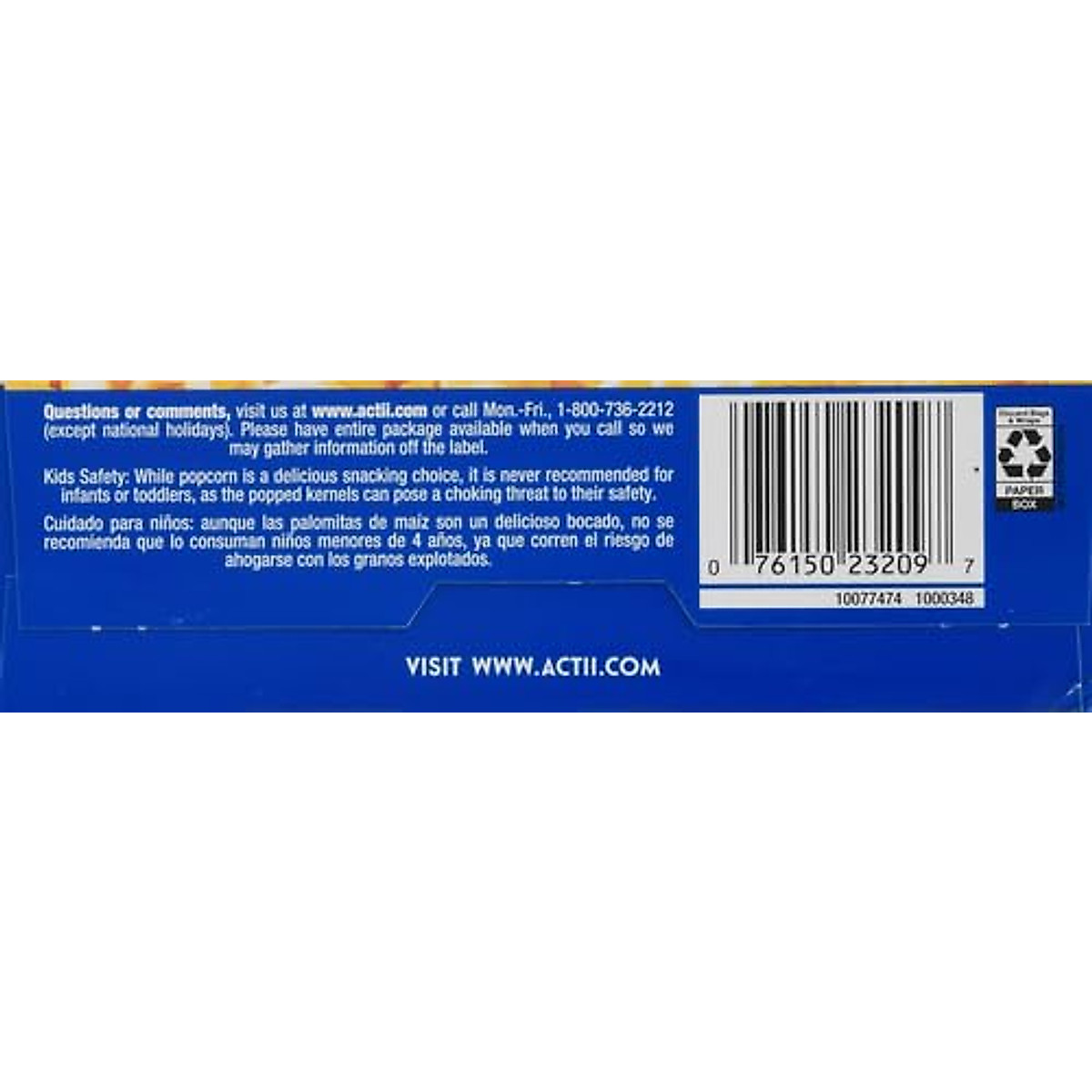 ACT II Xtreme Butter Popcorn, 2.75 Oz, 6 Ct