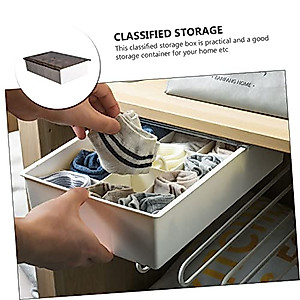 FONDOTIN 1Pc Box Storage Box plastic drawer plastic tray wall mounted drawers underwear sock organizer DIY underwear storage Socks Storage Container pp Underwear Storage Bin tie drawer box