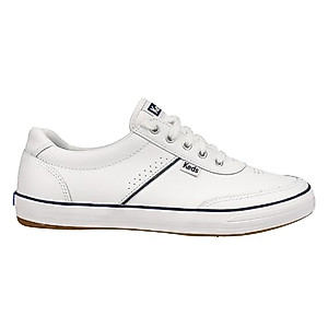 Keds Courty 2 Lace Up, Sneaker Womens, White Leather, 8 Medium