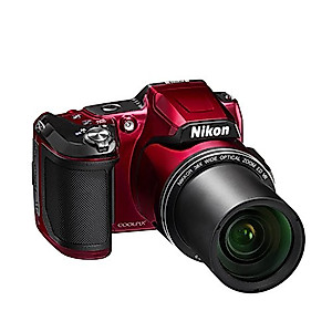 Nikon COOLPIX L840 Digital Camera with 38x Optical Zoom and Built-in Wi-Fi (Red) (Renewed)
