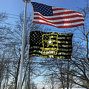 US Army Camouflage Flag 3x5 Outdoor Made in USA- American United States Army Star Black Military Flags Heavy Duty Fade Resistant Banner for Outdoor Indoor Garage Wall