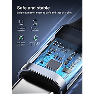 UGREEN 100W USB C Cable 90 Degree Type C Charging Cable Compatible with MacBook Pro 2022, iPad Pro 2022, Elitebook, Dell XPS, Samsung Galaxy S23/S22/Z Fold, Pixel, PS5, Switch, etc. 10FT
