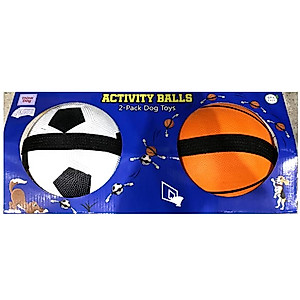 2 Pack Dog Balls Activity Balls Supports Outdoor Exercises