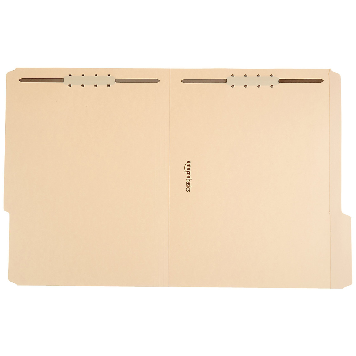 Amazon Basics Manila File Folders with Fasteners, Letter Size, 100-Pack, Light Brown