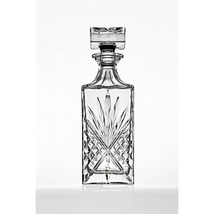 Whiskey Decanter for Scotch, Liquor, Vodka, Wine or Bourbon - Irish Cut 750ml