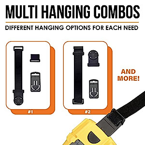 Multimeter Hanging Kit for Fluke Meters | 2 Straps, 2 Clips and Magnetic Hanger (Fluke Meters)