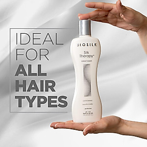 Biosilk Silk Therapy Conditioner, Moisturizes & Conditions Hair For Incredible Shine, Sulfate, Paraben, & Cruelty-Free, 7 Oz