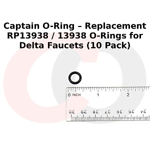 Captain O-Ring – Replacement RP13938 / 13938 O-Rings for Delta Faucets (10 Pack)