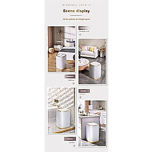 Smart Sensor Garbage Bin Kitchen Bathroom Toilet Trash Can Best Automatic Induction Waterproof Bin with Lid 10/15L (10L B)