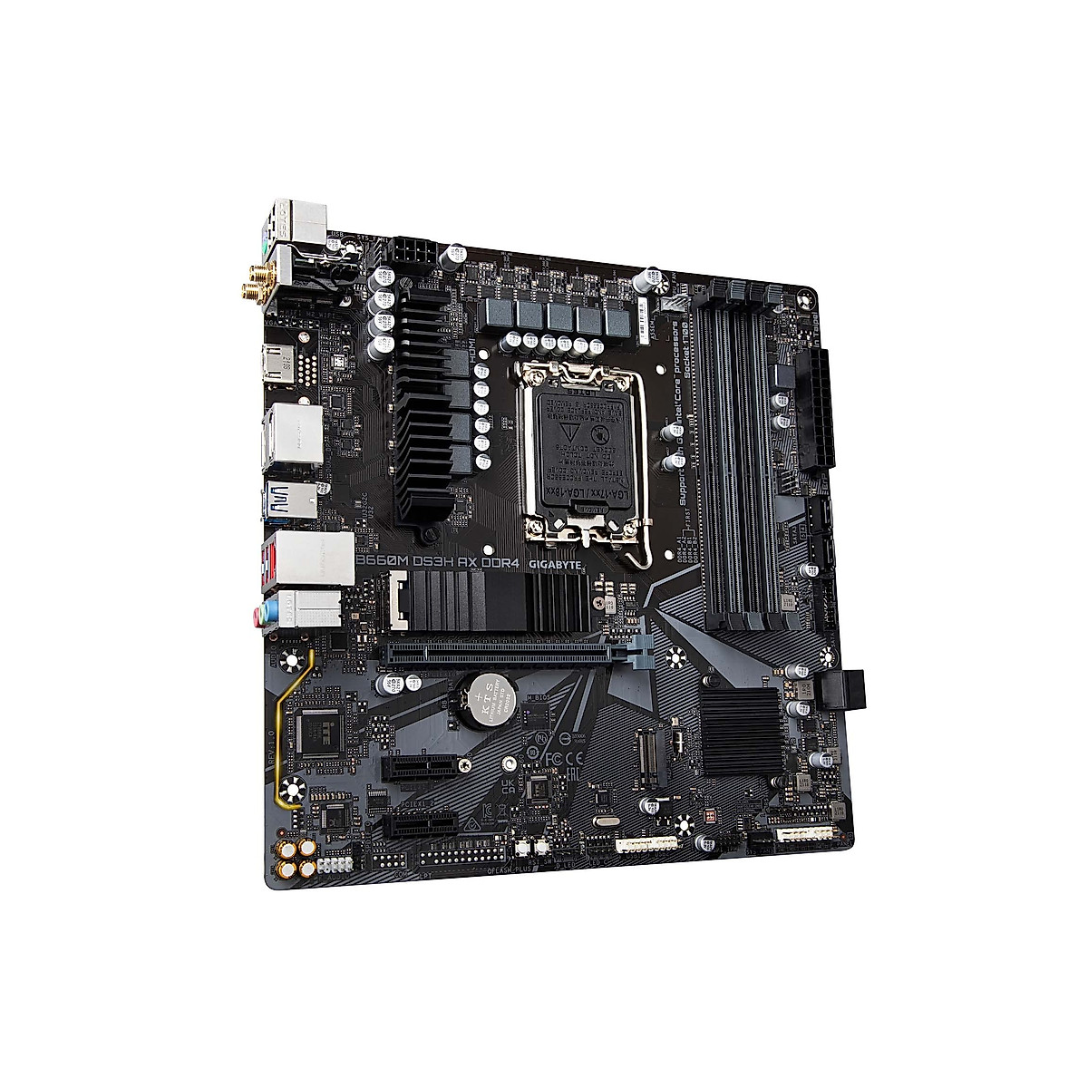 GIGABYTE B660M DS3H AX DDR4 (B660/ Intel/LGA 1700/ Micro-ATX/ DDR4/ Dual M.2/ PCIe 4.0/ USB 3.2 Gen2 Type-C/ 2.5GbE LAN/Motherboard)