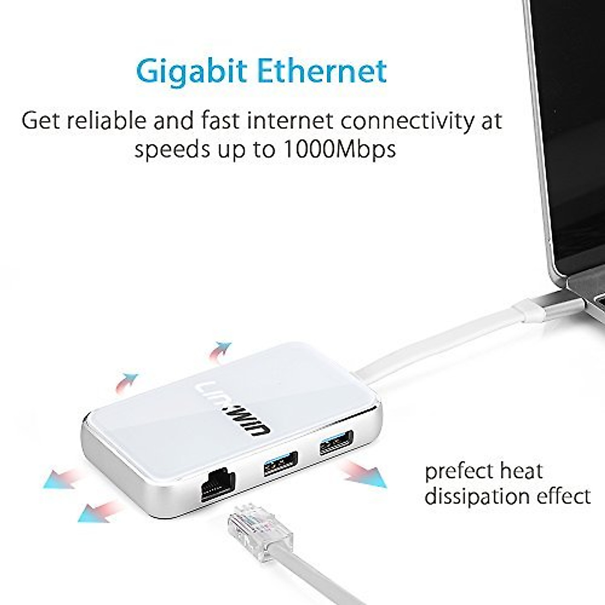 USB C Hub, USB C Multiport Adapter,6 in 1 Tempered Glass USB C to HDMI, VGA, USB C Charging, 2 USB 3.0 Ports,RJ45 Gigabit Ethernet, USB C Dock Dongle Compatible Apple MacBook Pro 13/15 (Thunderbolt 3)