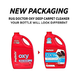 Rug Doctor Triple-Action Oxy Carpet Cleaner Deep Cleans, Deodorizes, and Refreshes Carpet & Upholstery, 96 oz, Daybreak Scent, Professional-Grade, RED