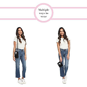 Baggallini Womens - Small Travel Bag With Blocking Sleeves Water-resistant Lightweight Mini Purse Take Two RFID Bryant Crossbody, Portobello Shimmer