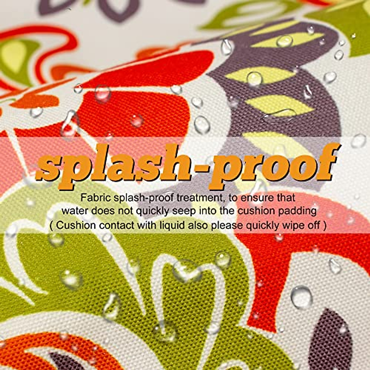 RULAER 30x14x2.5inch Bench Cushion for Indoor Outdoor Furniture Durable UV Resistant Lounge Patio Seat Pad Anti-Slip Garden Cushions (Idyllic Zippered for Easy Clean