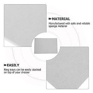 COHEALI Jewelry Sponge Pad Jewelry Showcase Pads Jewelry Supply Earstud Insert Jewelry Insert Display Mat Foams Pad Velvet Jewelry Trays Jewelry Sponge Insert Holder Ring Lining