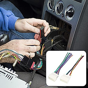 X AUTOHAUX 70-7304 Car Stereo CD Player Wiring Harness Set Wire Radio Adapter for Hyundai Elantra 2011-2018
