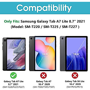 ProCase Cover for Samsung Galaxy Tab A7 Lite 8.7 Inch 2021 Tablet Model SM-T220/T225/T227，Slim Stand Hard Back Shell Protective Case for Galaxy Tab A7 Lite 8.7" -Rosegold