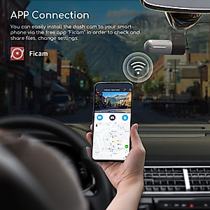 COOAU 1080P FHD Dash Cam, Smart Dash Camera for Cars, 360 Degree Rotation, Mini Car Camera Recorder wif Infrared Night Vision, Supercapacitor, G-Sensor, WDR, Loop-Recording, Parking Mode