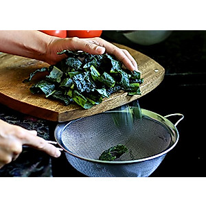 LiveFresh Premium Quality Fine Mesh Stainless Steel Strainer Sieve Colander - 7-5/8 Inch