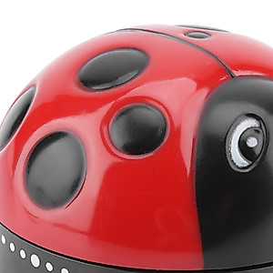 Jeffergarden Ladybug Kitchen Timer 60 Minutes Timer Mechanical Wind-Up Timer Kitchen Cooking Timer