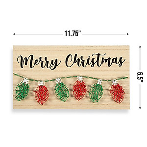 Christmas Lights String Art Craft