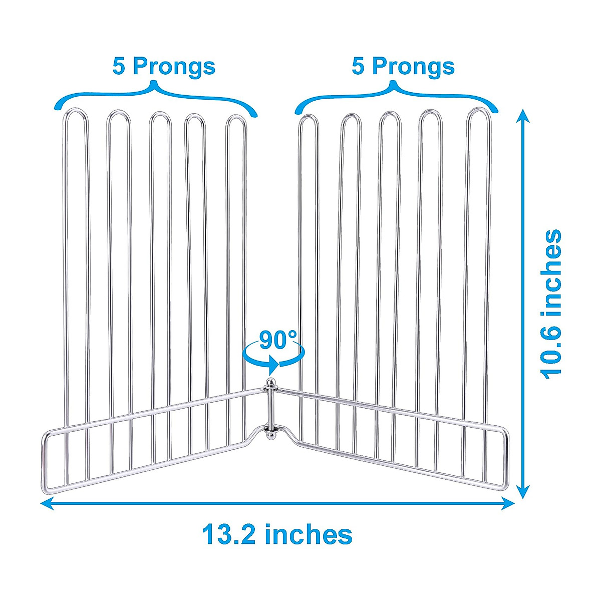 LEKUSHA Reusable Bag Drying Rack, Foldable Freezer Bag Dryer, SUS304 Stainless Steel Drying Stand for Gallon, Quart, Sandwich, Snack Bag, Plastic Silicone Storage Bag