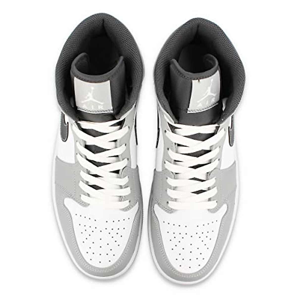 Jordan Mens Air 1 Mid 554724 078 Light Smoke Grey 2.0 - Size 10