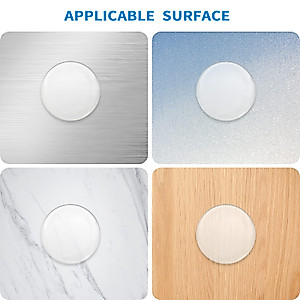 Door Stoppers Wall Protector, 16 Packs Transparent Reusable Soft Rubber Wall Protector , Shock Absorbent Headboard Stoppers ( 1.57inch )