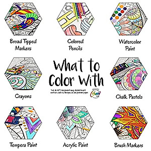 Artistic Chaos Ink Giant Lab Week Coloring Poster 60"x42" Made in USA, Rolled not Folded, Huge Coloring Pages, Great Craft for School Classroom, Party, Activities. Hours of Entertainment. (Labweek)