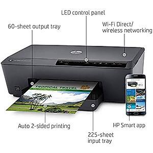 HP OfficeJet Pro 6230 Wireless Color Printer, Works with Alexa (E3E03A)
