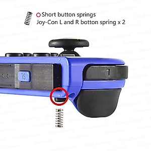 Full Screw Set with Spring Replacement for Nintendo Switch Left & Right Joy-Con Controller Screws Springs