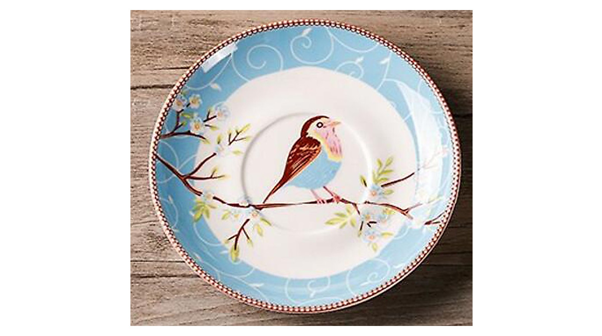 Elegant Jusalpha Blue Glass Teapot & Cup Set