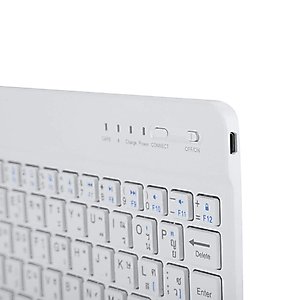 Thai Language Ultra Slim Bluetooth Keyboard Suitable for Android/iOS/Windows Systems.